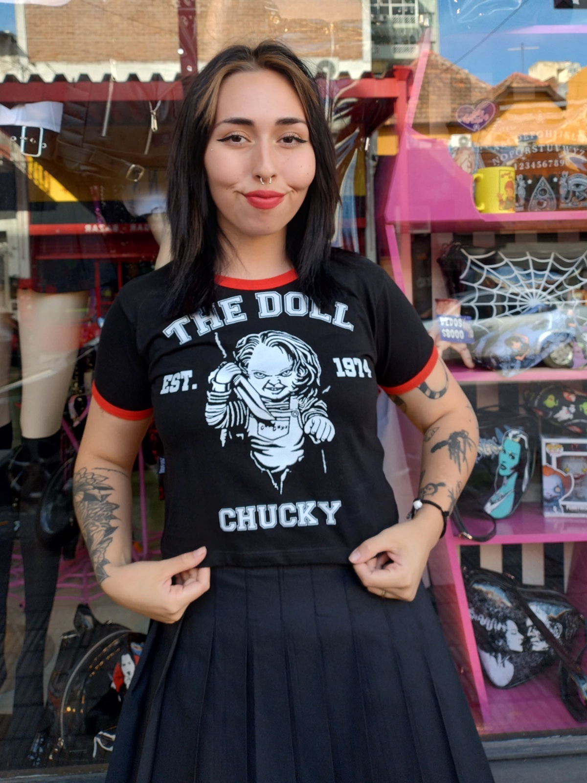 Crop top Chucky – Tienda Macabra – Alternative Style
