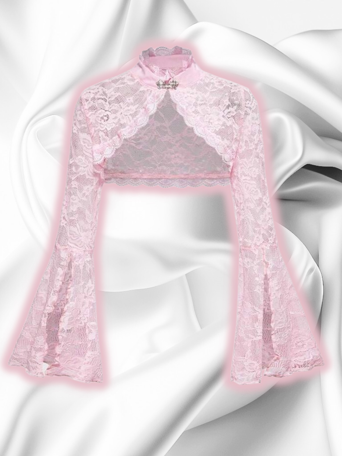 Bolero Rosa Encaje – Tienda Macabra – Alternative Style